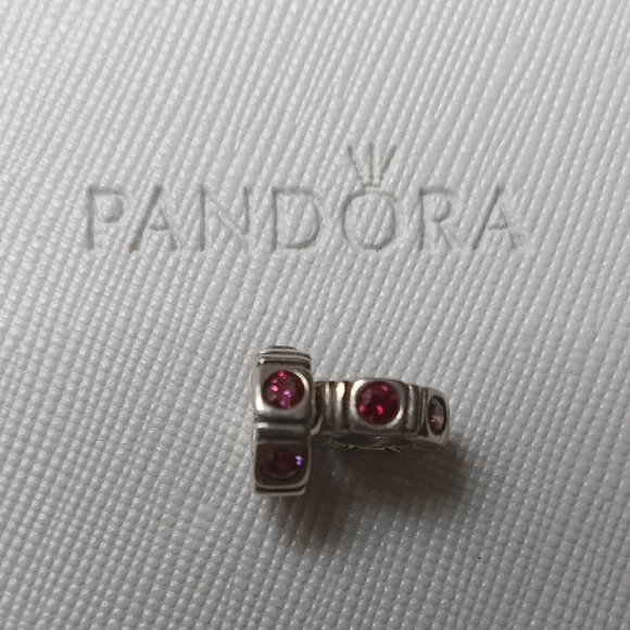 Pandora | Jewelry | 2 Pandora Vintage Stirling Silver Red Cz Trinity ...